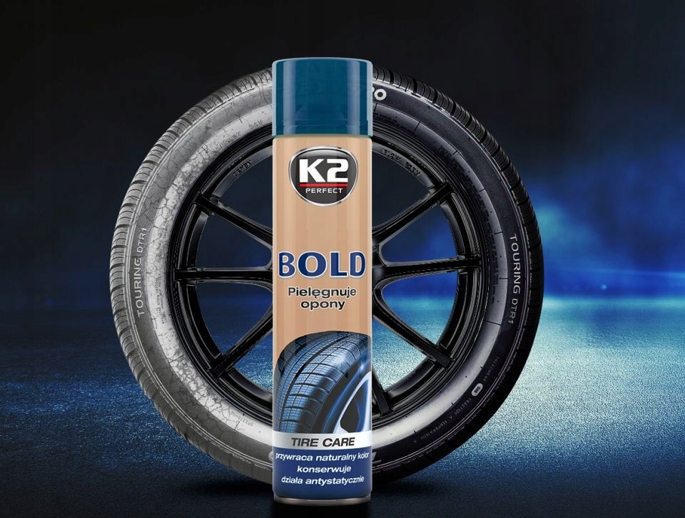 K2 BOLD PURŠKIAMAS PADANGŲ JUODIKLIS 600ML - www.autodalykai.lt - Automobilių prekės, geros kainos.